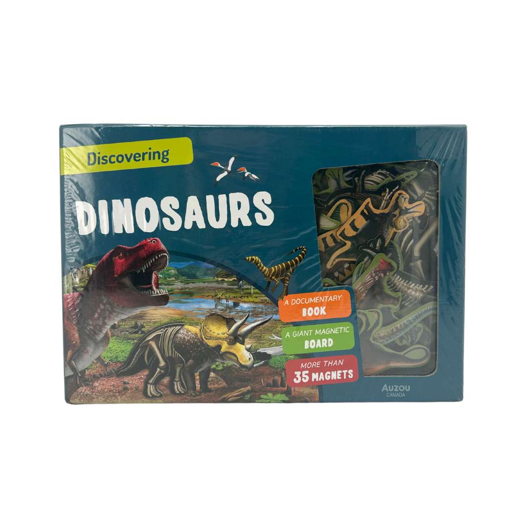 Auzou Discovering Dinosaurs Book & Magnetic Board / 35+ Pieces ...