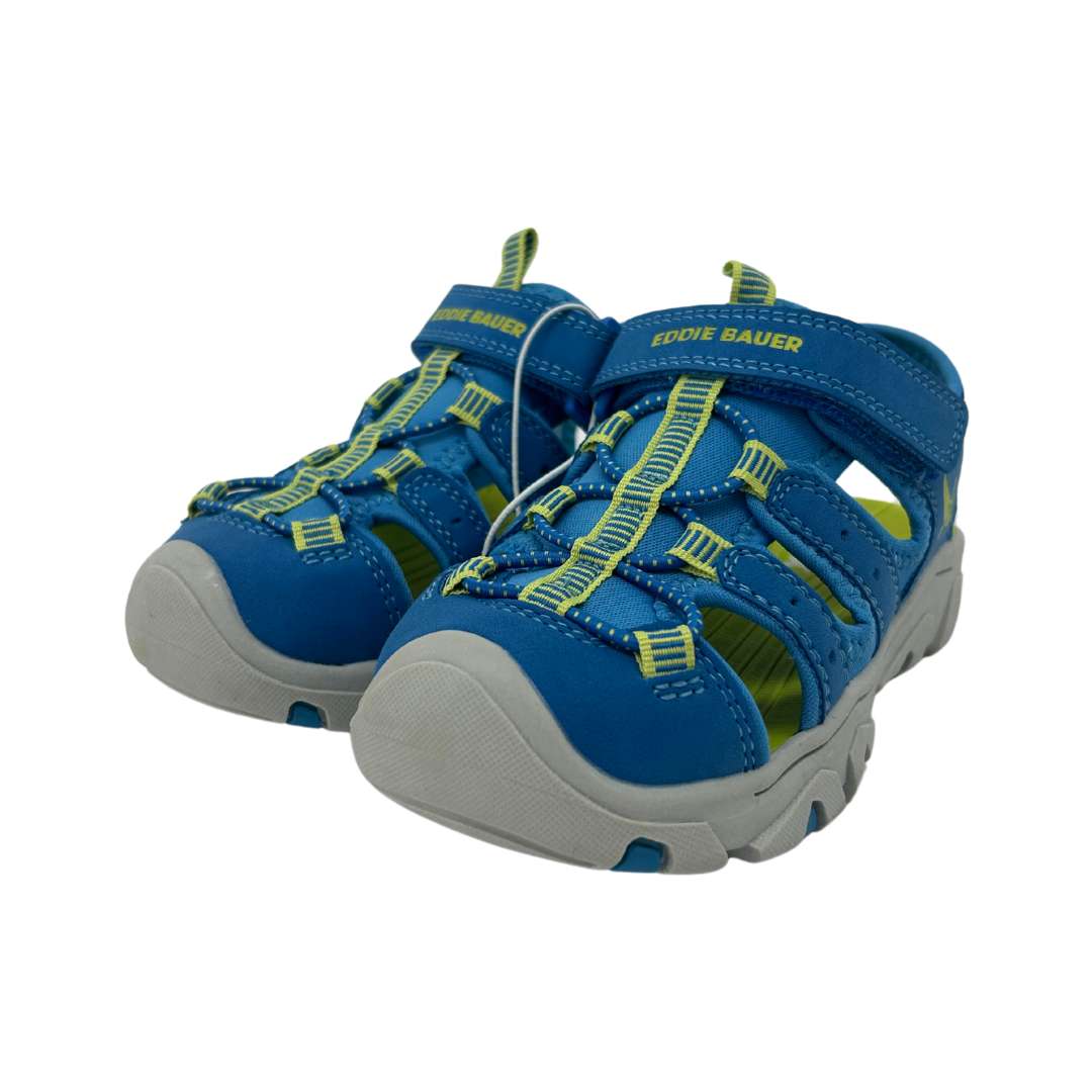 Eddie Bauer Boy’s Blue & Lime Bump Toe Sandal / Various Sizes ...