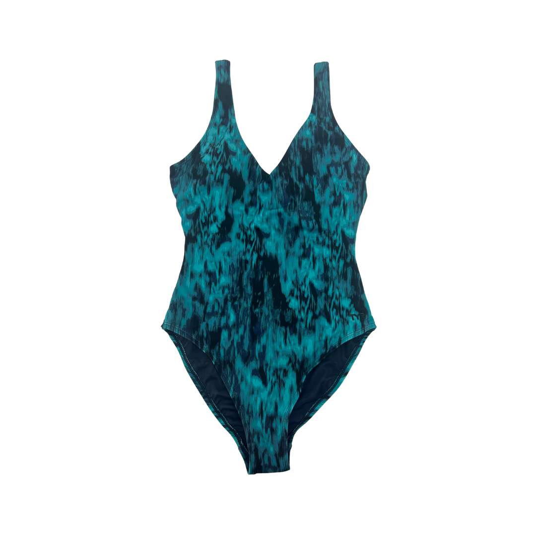 TYR Women’s Green & Black Patterned One Piece Bathing Suit / Various ...