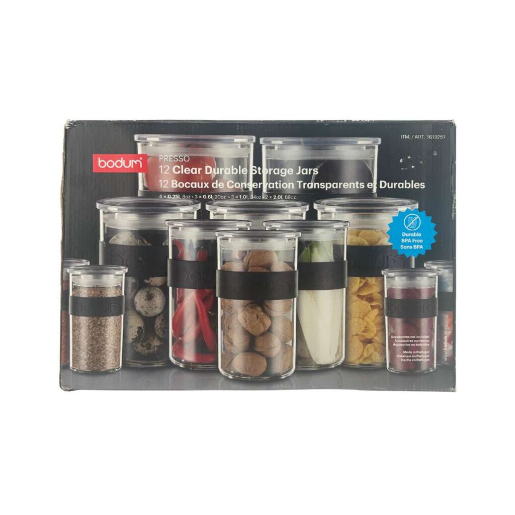 Bodum Clear Durable Storage Jar Set / 12 Containers – CanadaWide ...