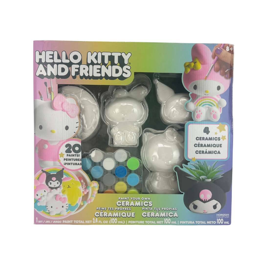 Hello Kitty Paint Your Own Figurines Craft Set: 4 Figurines / 20 Paints ...