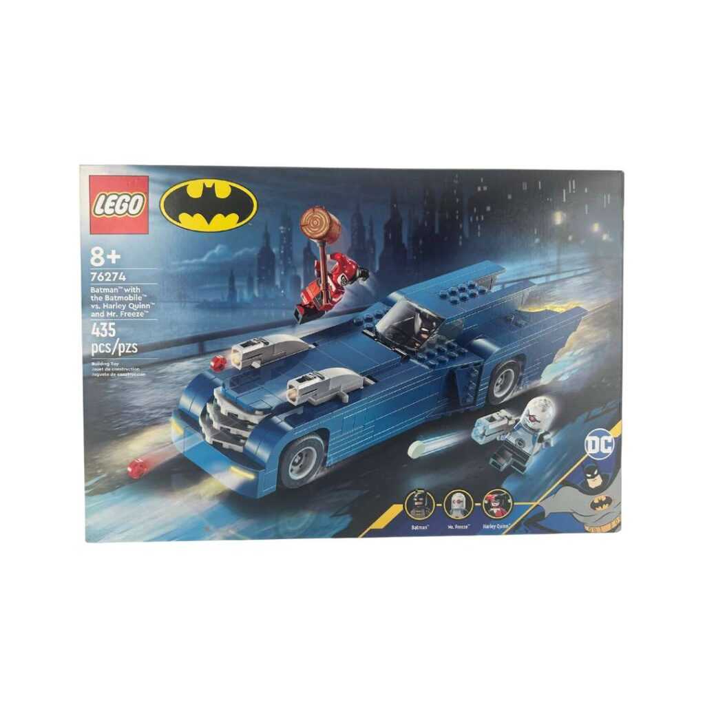 LEGO Batman with the Batmobile vs. Harley Quinn and Mr. Freeze Building ...