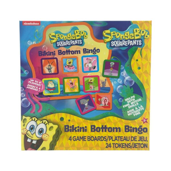 Nickelodeon SpongeBob Square Pants Bikini Bottom Bingo Game / 4 Game ...