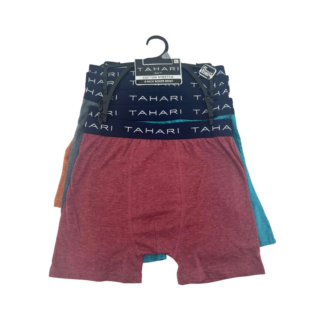 Tahari Boy’s 5 Pack of Boxer Briefs: Assorted Colours / Various Sizes ...