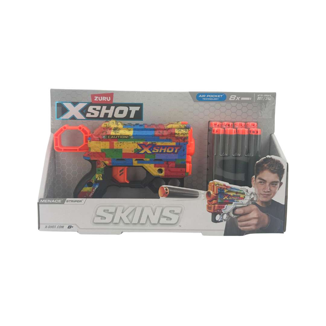 Zuru XShot Skins Menace Dart Blaster / 8 Foam Darts – CanadaWide ...