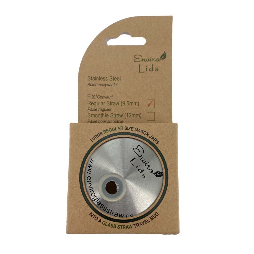 Enviro Lids Stainless Steel Mason Jar Lid with Hole for Straw / 9.5mm ...