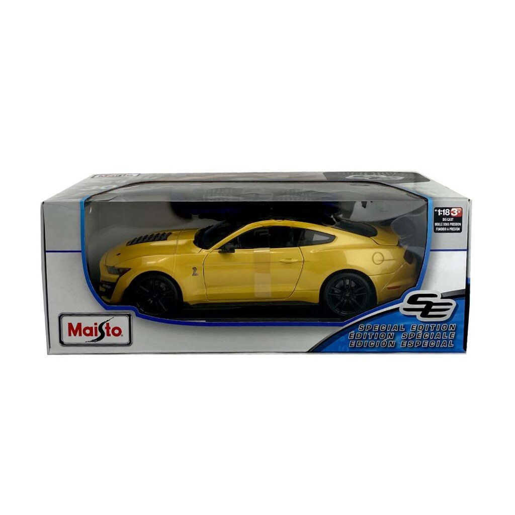 Maisto Special Edition Yellow 2020 Mustang Shelby GT500/ 1:18 Scale ...