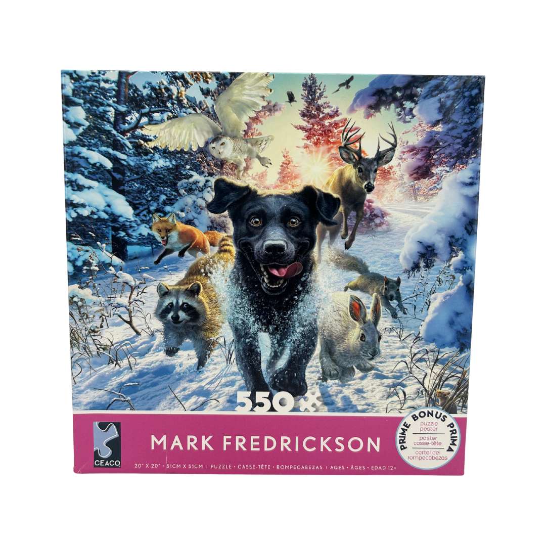 Ceaco Mark Fredrickson Black Lab Jigsaw Puzzle / 550 Pieces ...