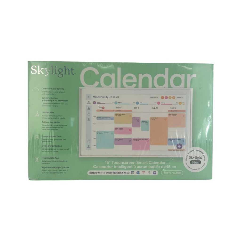 Skylight 15″ Touchscreen Smart Calendar / White – CanadaWide Liquidations