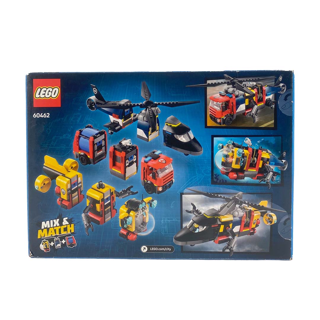 LEGO City Helicopter, Fire Truck, & Submarine Remix Building Toy ...