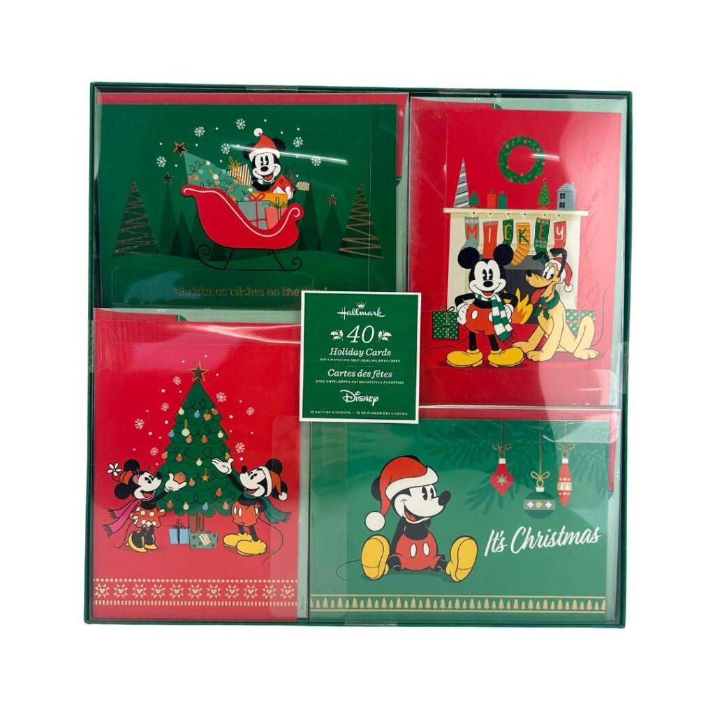 Hallmark Red & Green Mickey Mouse Holiday Cards / 40 Cards – CanadaWide ...