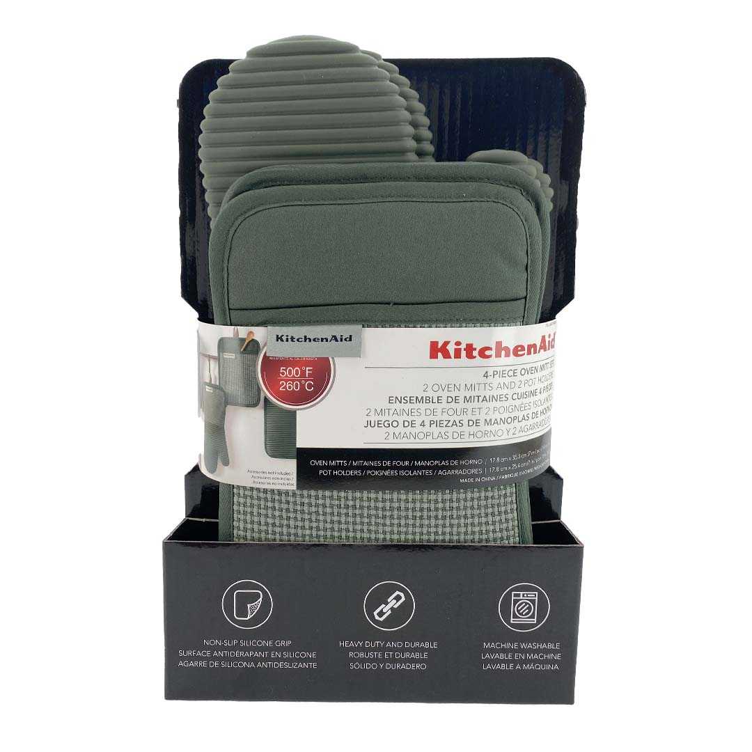 Kitchen Aid Green Silicone Kitchen Set / 4 Pieces – CanadaWide Liquidations