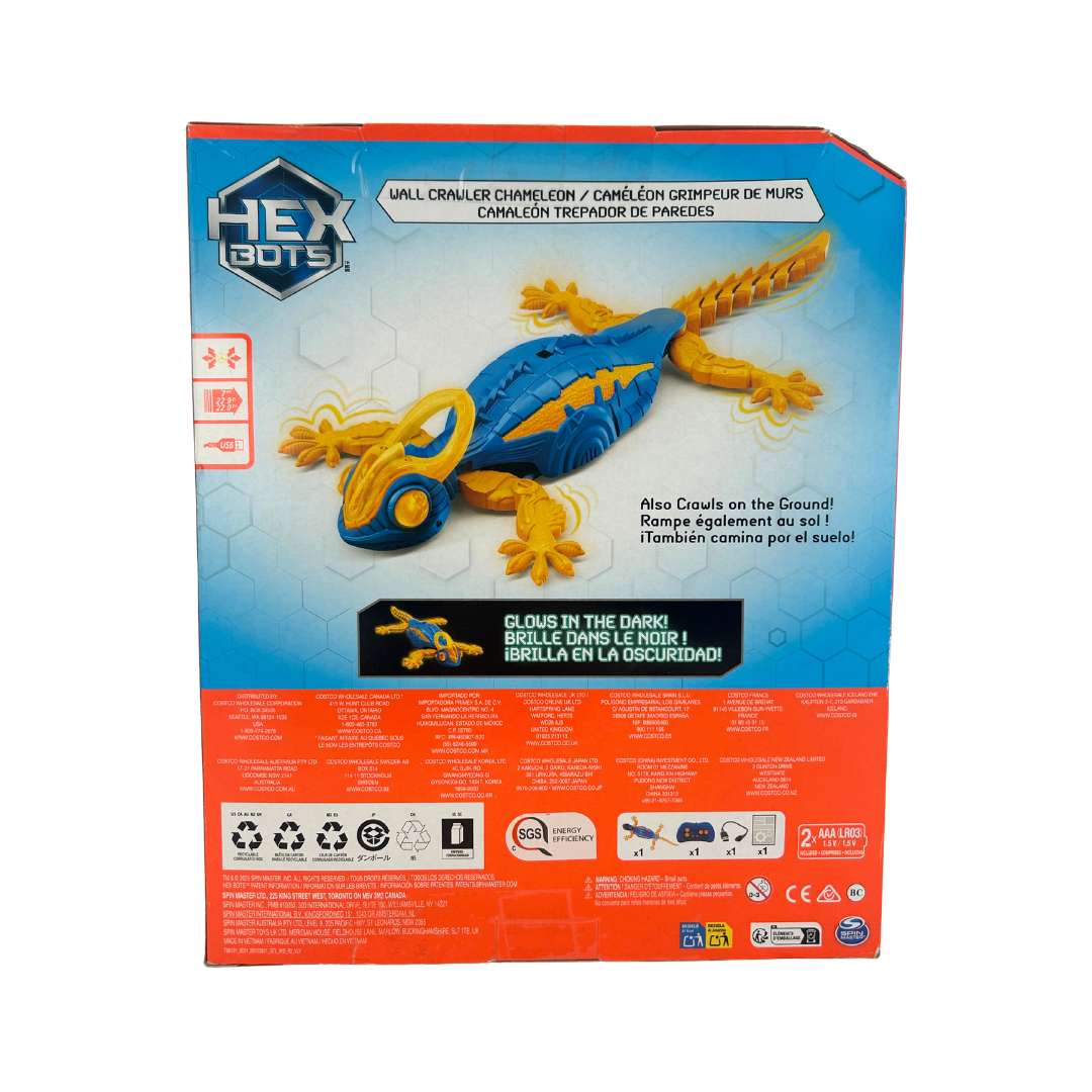 Hex Bots Wall Crawler Chameleon Remote Control / Blue & Orange ...