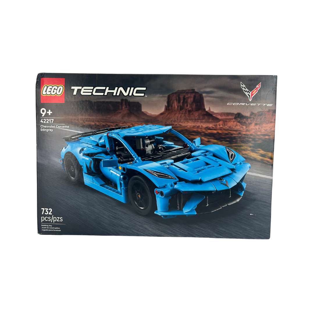 LEGO Technic Blue Chevrolet Corvette Stingray Building Set / 42217 ...