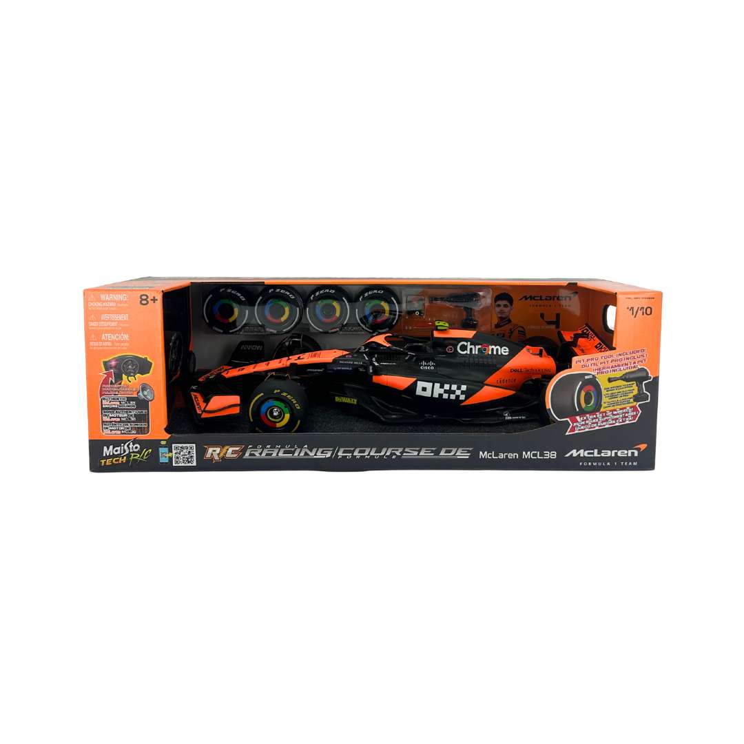 Maisto Tech RC McLaren MCL38 Formula 1 Race Car: #4 Lando Norris / Pit ...