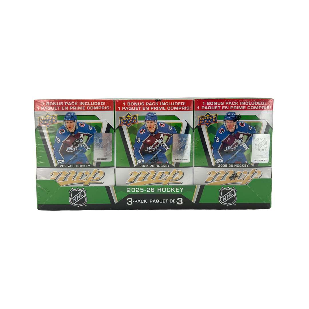 NHL Upper Deck MVP Hockey Cards Blaster Pack: 3 Pack / 2025-26 Hockey ...
