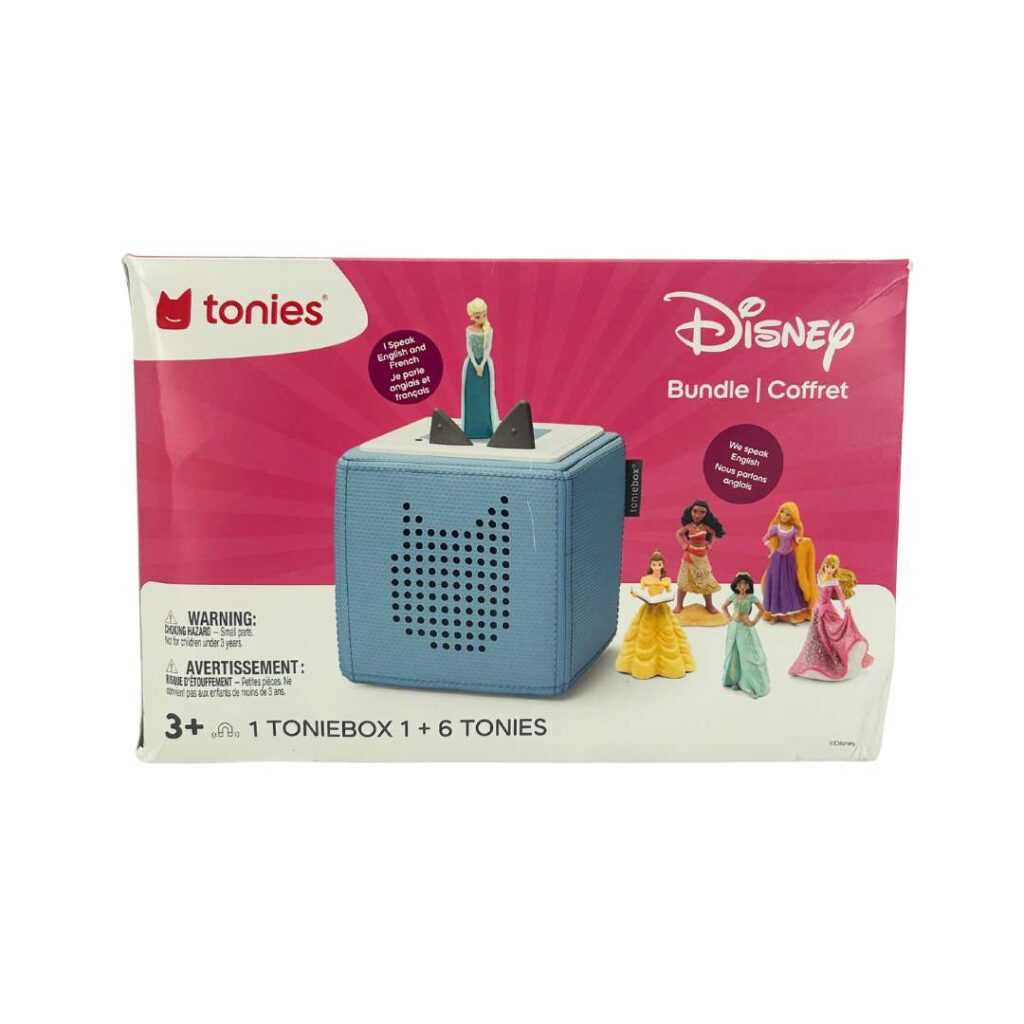 Tonies Toniebox 1 Audio Player: Light Blue / Disney Princess Bundle ...