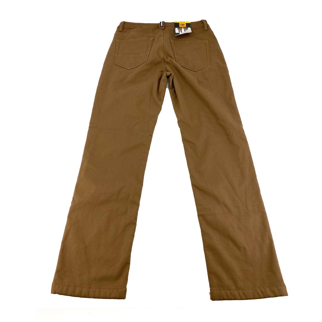 CAT Men’s Brown Fleece Lined Canvas Work Pants / Various Sizes ...