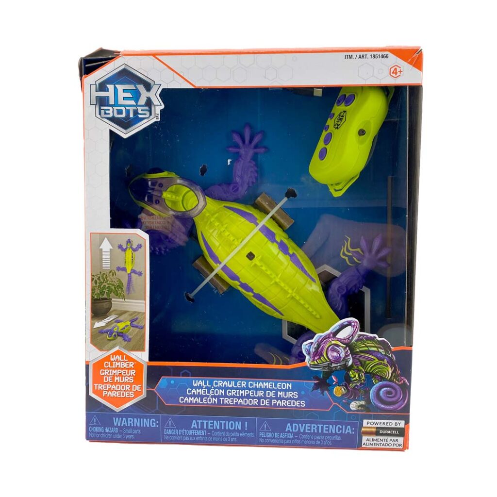 Hex Bots Wall Crawler Chameleon Remote Control / Yellow and Purple ...