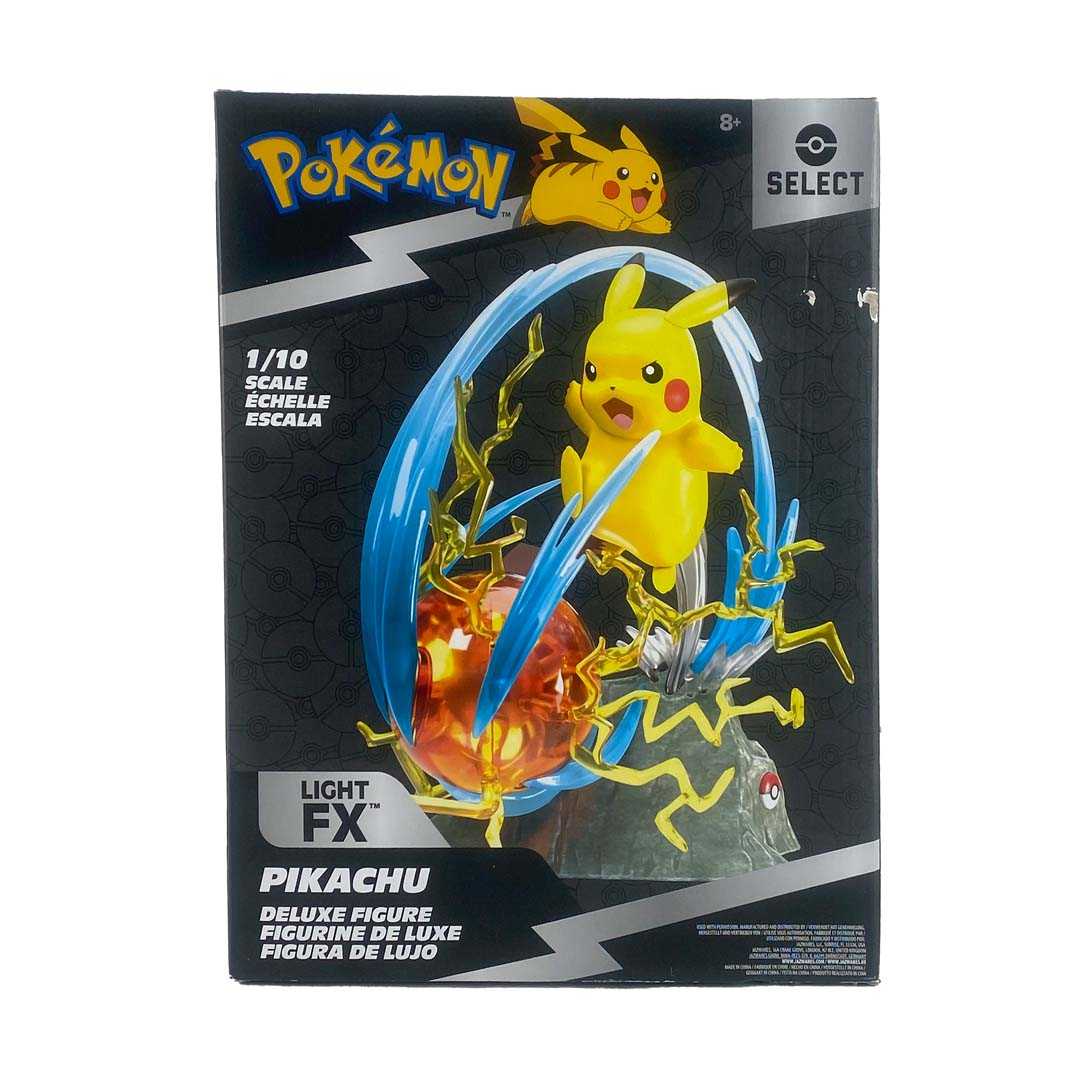 Pokemon Select 1/10 Scale Light FX Pikachu Deluxe Figure / For Ages 8 ...