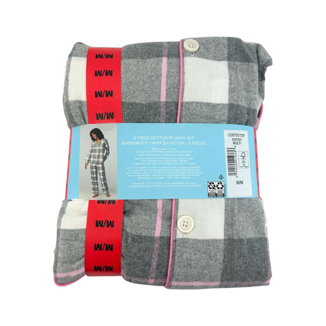 Bed Head Women’s Grey & Pink Plaid Pyjamas / Size Medium – CanadaWide ...