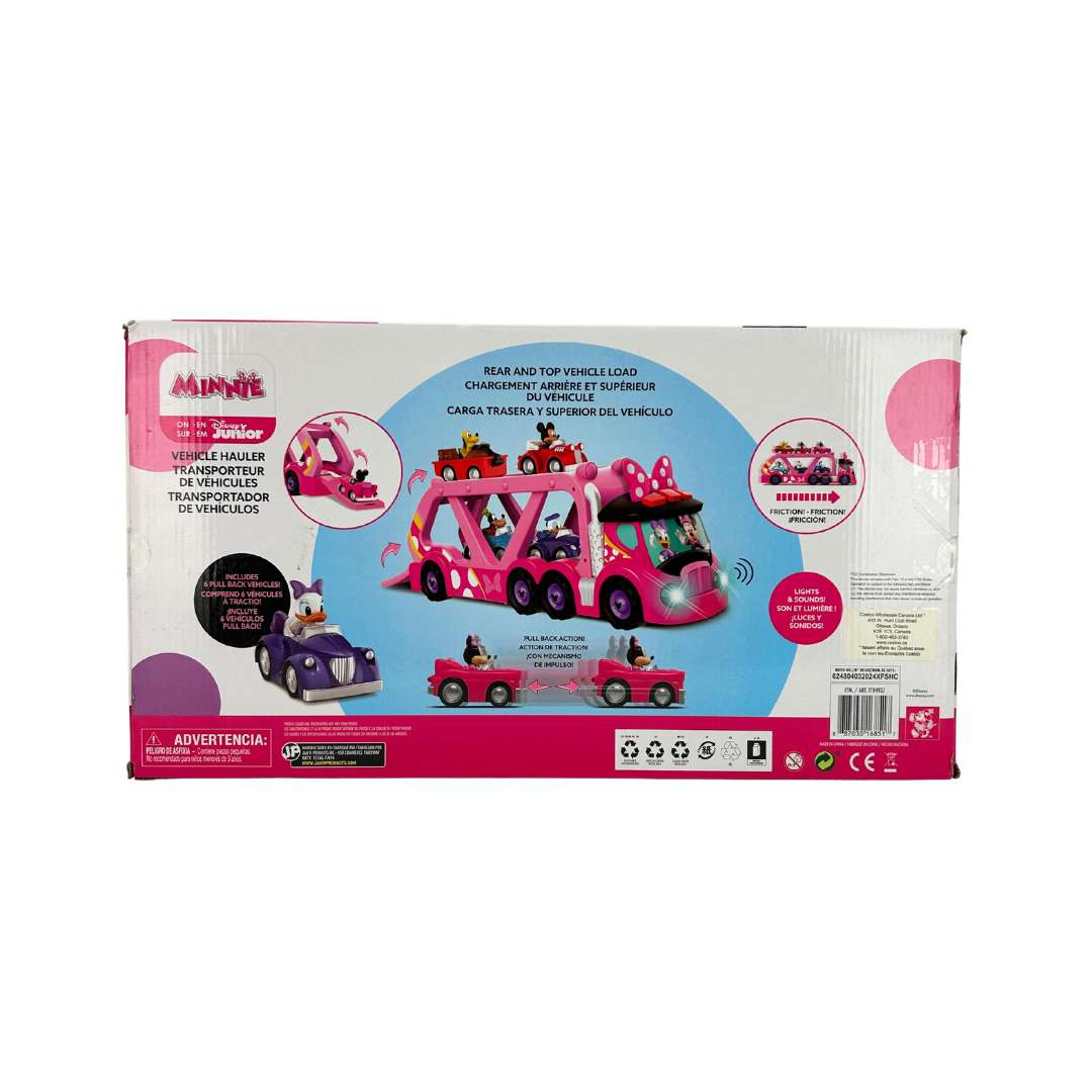 Disney Jr. Minnie Mouse Vehicle Hauler Playset / 6 Characters with ...