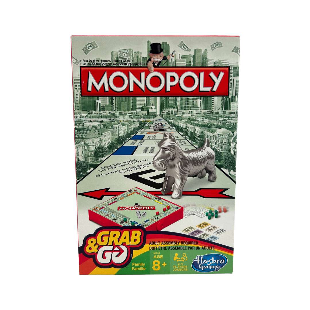 Hasbro Grab & Go Travel Game: Mini Board Games / Monopoly – CanadaWide ...