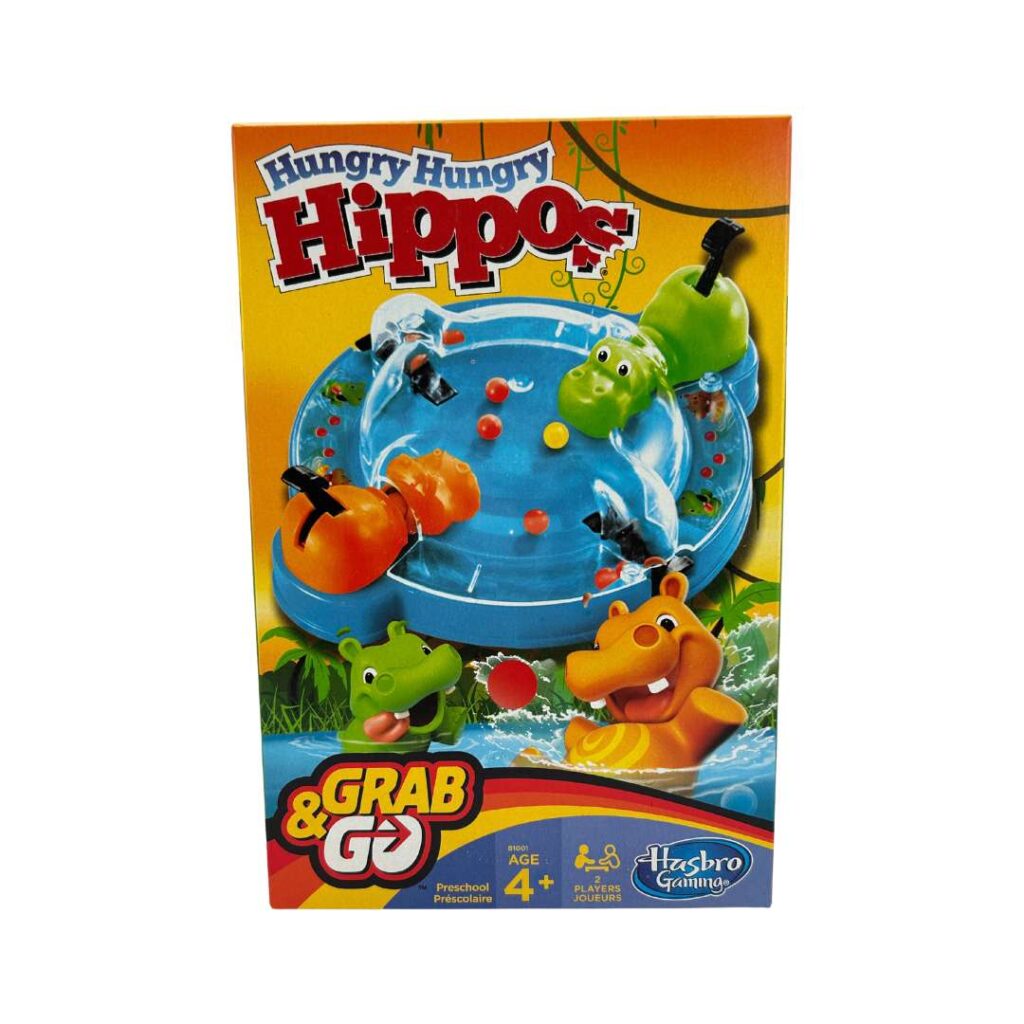 Hasbro Grab & Go Travel Game: Mini Board Games / Hungry, Hungry, Hippos ...