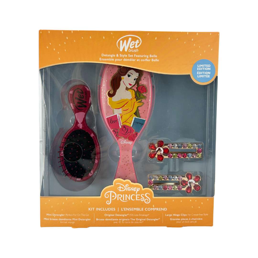 Wet Brush Disney Princess “Belle” Detangle & Style Set / 4 Piece Set ...