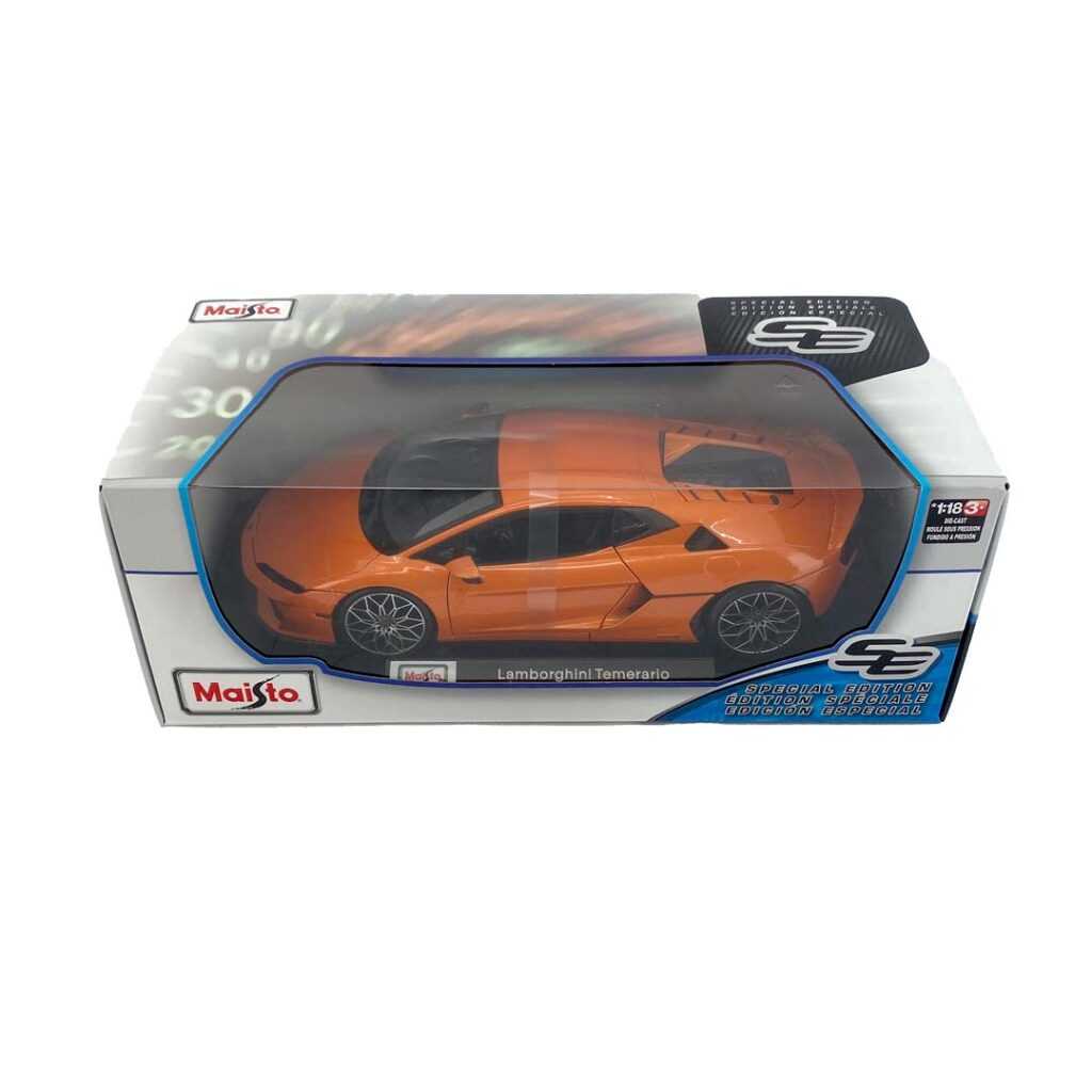 Maisto Special Edition Orange Lamborghini Temerario Replica Car / 1:18 ...