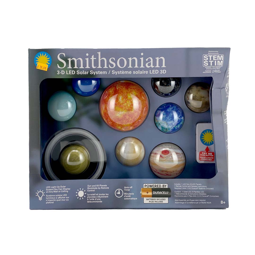Smithsonian 3-D LED Light-Up Solar System Stem Toy / For Ages 8 ...