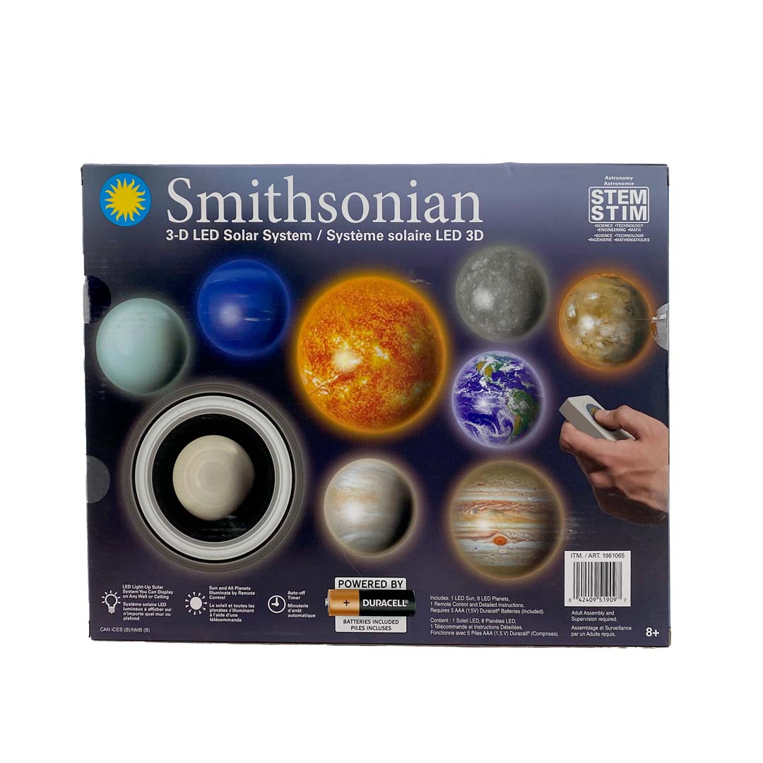 Smithsonian 3-D LED Light-Up Solar System Stem Toy / For Ages 8 ...