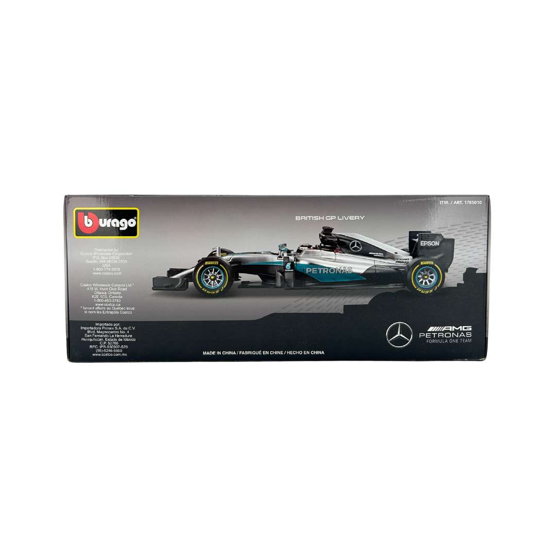 Burago Formula 1 Mercedes F1 W07 Hybrid Race Car: Petronas Formula One ...