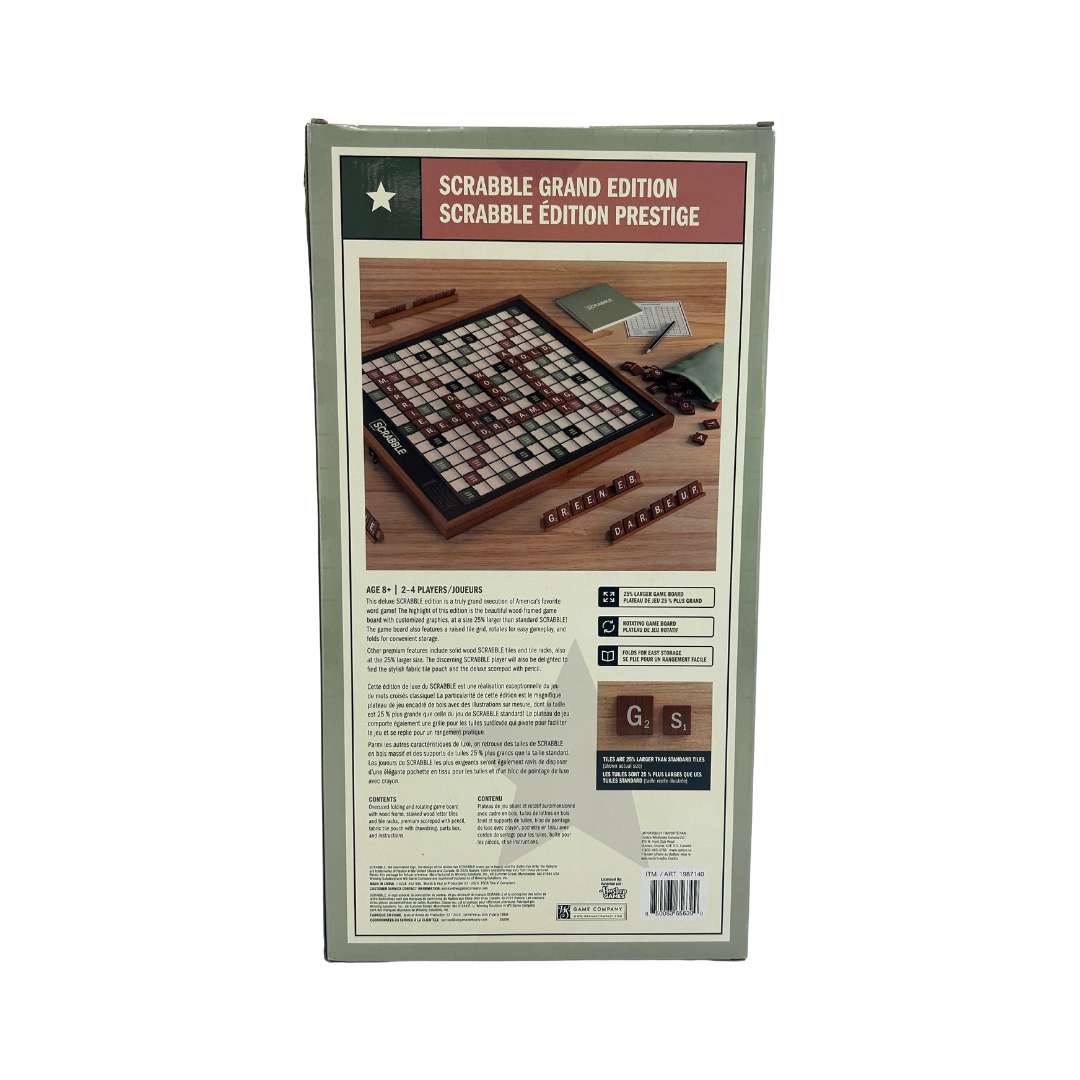 Scrabble Grand Edition Board Game / 2-4 Players – CanadaWide Liquidations