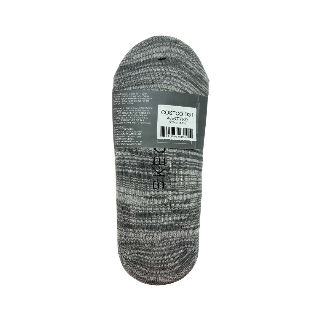 Skechers Women’s Cotton Stretch No Show Socks: 8 Pairs / Black, White ...