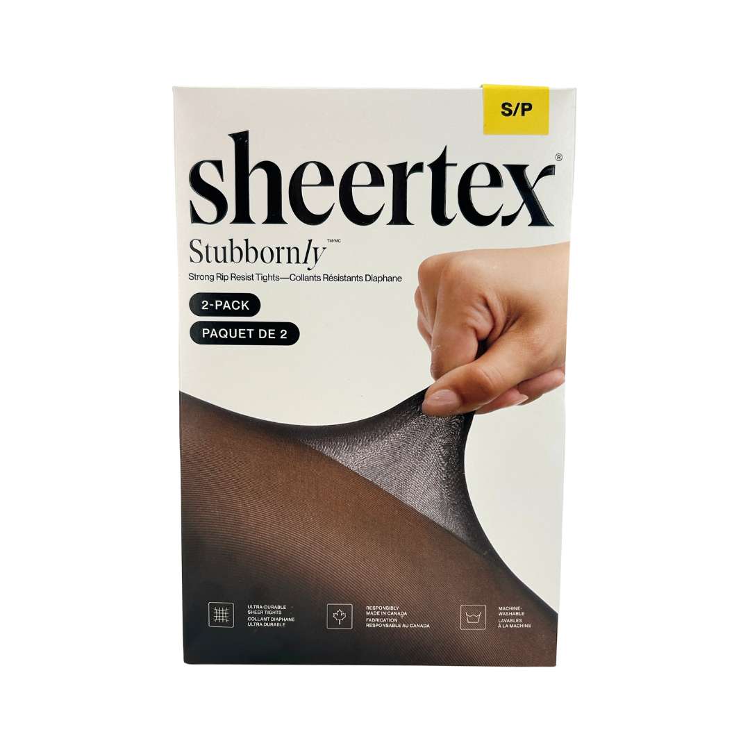 Sheertex Women’s Black Stubbornly Strong Rip Resist Tights: 2 Pack ...